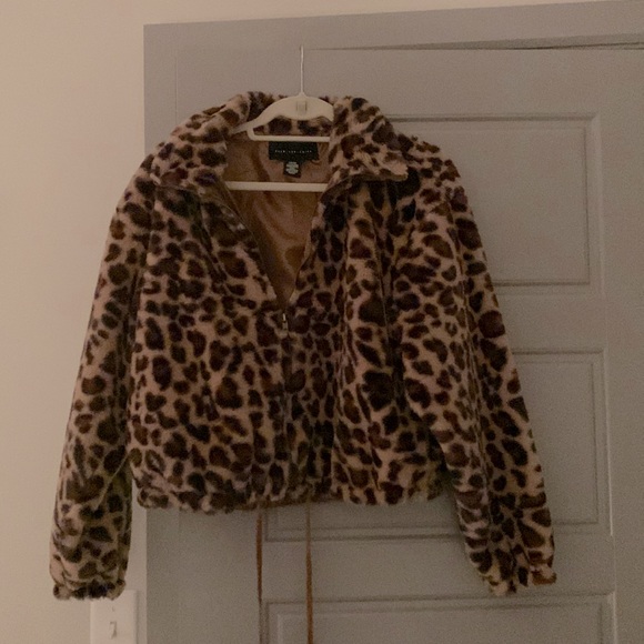 Know One Cares | Jackets & Coats | Know One Cares Cheetah Print Teddy ...